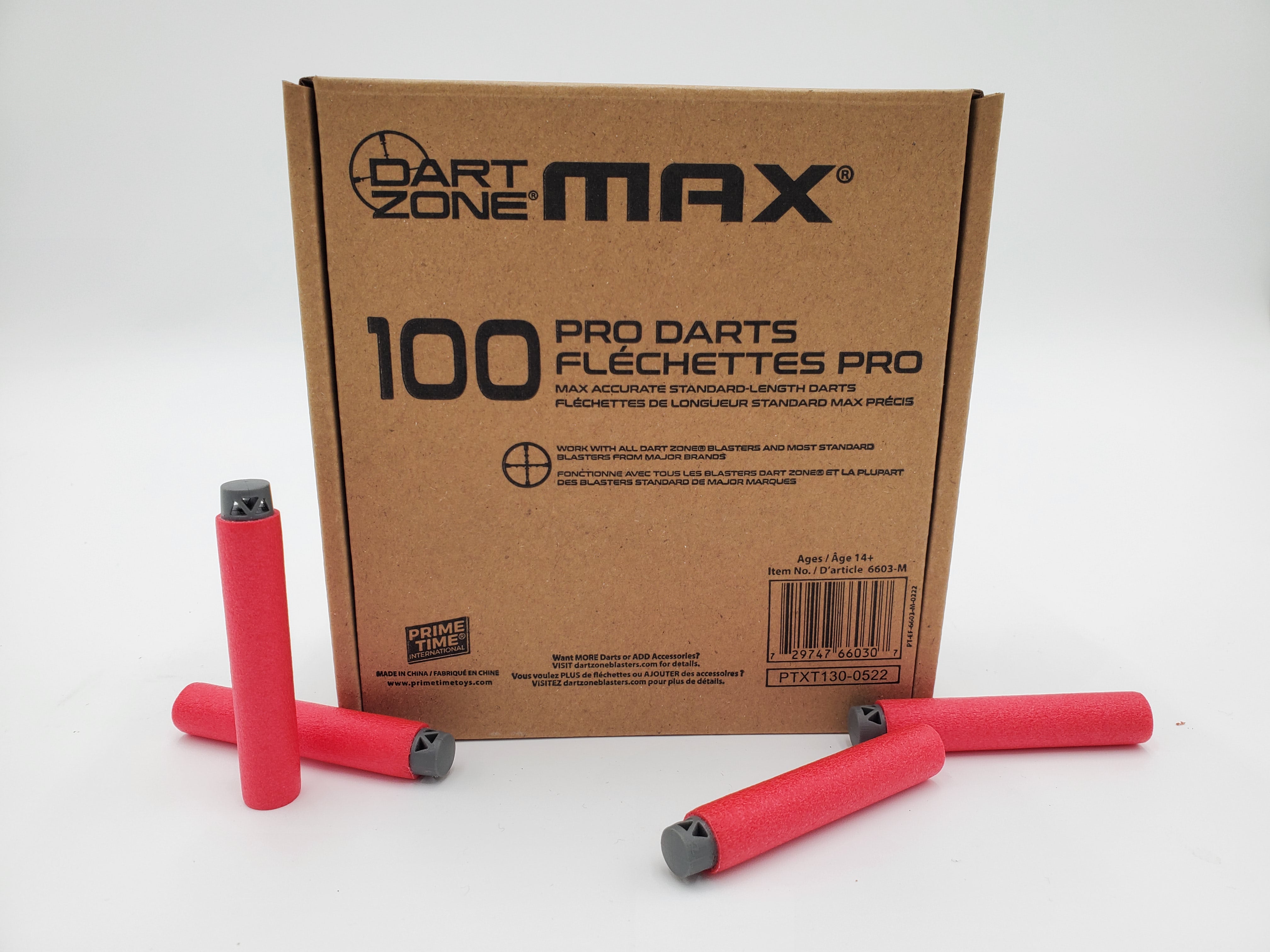 Dart Zone Max Standard-Length Ruby Darts - 100ct – Blaster Guy